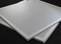 China T 15 Matched 595x595mm Aluminum or Steel  Lay in Ceiling Tiles Perforated or Plain White for sale