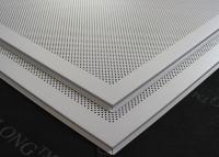 China T 15 Matched 595x595mm Aluminum or Steel  Lay in Ceiling Tiles Perforated or Plain White for sale