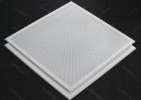 China T 15 Matched 595x595mm Aluminum or Steel  Lay in Ceiling Tiles Perforated or Plain White for sale