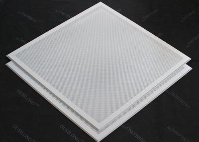 China T 15 Matched 595x595mm Aluminum or Steel  Lay in Ceiling Tiles Perforated or Plain White for sale