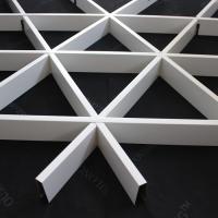 China Roller Coating Indoor Aluminum Triangle Grid Metal Ceiling Aluminium Panel For Shopping Hall for sale