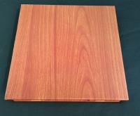China Polyester Powder Coated Wooden Decorated Ceiling Tiles 300x300 Or 600x600mm for sale
