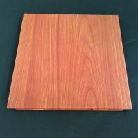 China Polyester Powder Coated Wooden Decorated Ceiling Tiles 300x300 Or 600x600mm for sale