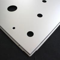China CNC Perforated Lay In Ceiling Tiles 600x600mm False Ceiling Panel RAL9010 for sale