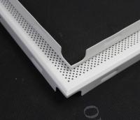 China Perforated Or Plain White Aluminum / GI Clip In Ceiling Tiles With Beveled Edge for sale