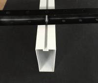 China Moisture Proof Commercial Ceiling Tiles , White Aluminum Profile Sound Baffles Ceiling for sale