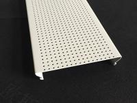 China Micro - perforated C- shaped Aluminium Strip Ceiling , Acoustic Ceiling Panels Traffic white Color for sale