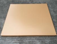 China Gold Color Aluminum Clip in False Ceiling Tiles / 600x600mm Metal Ceiling Panel for sale