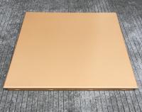 China Gold Color Aluminum Clip in False Ceiling Tiles / 600x600mm Metal Ceiling Panel for sale