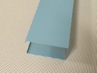 China Blue Powder Coated Aluminum U- shaped Linear Metal Ceiling Width 50mm Height 100mm for sale