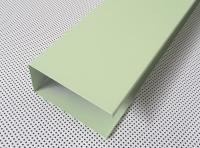 China Galvanized Steel Light Blue Baffle Linear Metal Ceiling Powder Coated for Hospitals for sale