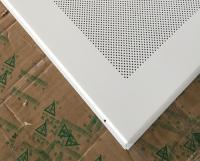 China Perforated Aluminum / Metal Soundproof Ceiling Panels , Fire Resistant Ceiling Tiles Dia 1.8mm for sale