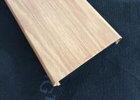 China C- Shaped Width 100mm Commercial Aluminum Wood Ceiling Panels For Shopping Hall for sale