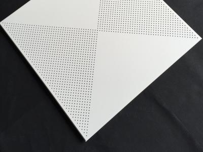 China Aluminum / Galvanized Steel 3.0mm Perforated Metal Ceiling With Beveled Edge for sale