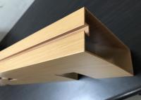 China Aluminum Profile Wood Grain Color Metal Baffle Ceiling Modern Ceiling Decoration for sale