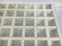 China Square Commercial Ceiling Tiles Open Cell Grid Ceiling With Interlocking Blades for sale