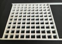 China Aluminum Square Lattice Grille Suspended Ceiling in white for sale