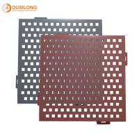 China Decorative Wall Panels Metal Ceiling Panels Perforated Aluminium Ceiling Tiles 2 x 2 for sale