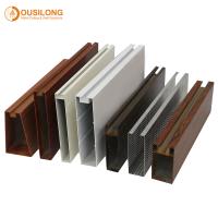 China Drop Linear Metal Decorative Ceiling Tiles Aluminium Square Tube Profile Tegular Ceiling for sale