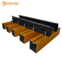 China Drop Linear Metal Decorative Ceiling Tiles Aluminium Square Tube Profile Tegular Ceiling for sale