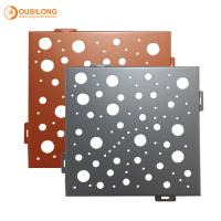China 300 x 300 Metal Perforated Ceiling Acoustic Suspended Ceiling Tiles Plate With Roll Coating for sale