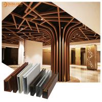 China Elegant Suspended Strip Metal False Ceiling Drop in Square Tube For Gym for sale