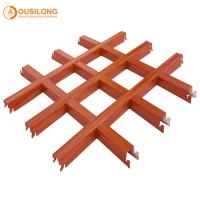 China Rustproof Aluminum Suspended Open Grid Ceiling / Aluminium Grille Ceiling Panel for Shopping Mall for sale