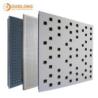 China Punching White Metal Acoustic Ceiling Panel Suspended Aluminum / Aluminium Ceiling For Sale for sale