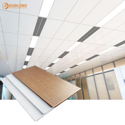 China Aluminum Clip In Suspended Perforated Acoustic False Ceiling 300x1200mm Dia 1.8mm for sale