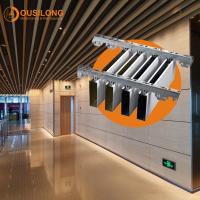 China Environmental Friendly Linear Metal Ceiling , Decorated Metal Ceiling T40mm x H60mm for sale