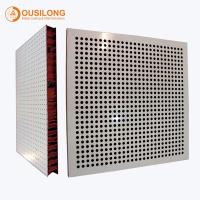 China Fireproof Interior Wall Aluminum Honeycomb Panel Aluminium Architectural Tiles Tegular for sale