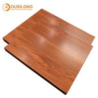 China Alkali Resistant Aluminum Honeycomb Core Panel Wood Grain Acoustic Filling Wooden Partition for sale