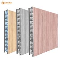 China Alkali Resistant Aluminum Honeycomb Core Panel Wood Grain Acoustic Filling Wooden Partition for sale