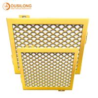 China Metal Mesh Commercial Ceiling Tiles for building decoration Aluminum Grid Plate for sale