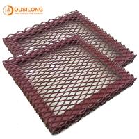China Interior Galvanized Iron Wire Expanded Metal Mesh Ceiling / Silver Suspended Aluminium Panel for sale