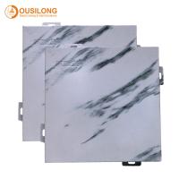 China Exterior PVDF Coating Marble Aluminum / Aluminium 3D Wall Cladding Panels For Airports / Balconies Decorations for sale