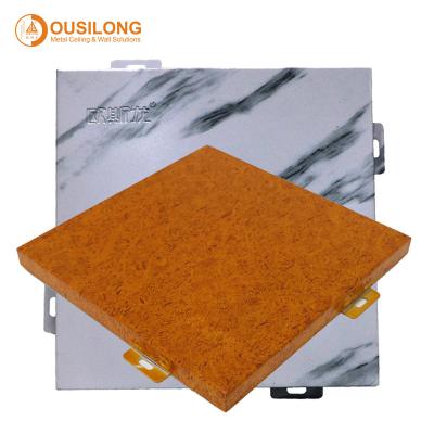 China Exterior PVDF Coating Marble Aluminum / Aluminium 3D Wall Cladding Panels For Airports / Balconies Decorations for sale