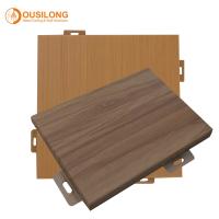 China Exterior 3D Wood Grain Aluminum Wall Board PVDF Spray Painted Weather Resistance for sale