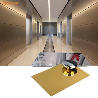 China Fireproof Novel Design Decorative Wall Panel Mirror Aluminum Cladding Panels For Commercial Buildings for sale