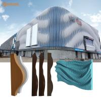 China waterproof Suspended Ceiling Tiles Novel Design Curved Aluminum Baffle Ceiling for sale