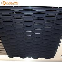 China Waterproof metal Suspended Ceiling Tiles modern Design Curved Aluminum Baffle Ceiling for sale