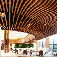 China Fireproof Metal Suspended Ceiling Tiles fashionable Curved Aluminum Baffle Ceiling for sale