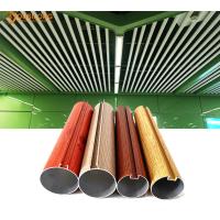 China Aluminum Decorative Round Tube Linear Metal Ceiling , Strip False Ceiling Tiles 75mm Dia for sale