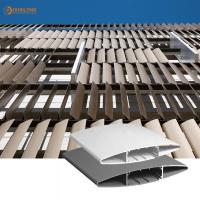 China 1.2mm Aluminum Sun Shade System Anti - Corrosion Industrial Rhombus Louver For Exterior Wall for sale