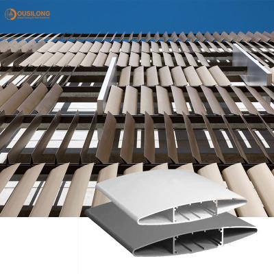China 1.2mm Aluminum Sun Shade System Anti - Corrosion Industrial Rhombus Louver For Exterior Wall for sale