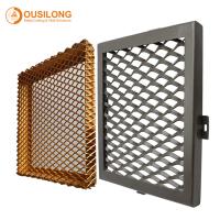 China Exterior wall panel decorative material metal facade cladding aluminum mesh ceiling panel for sale