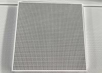 China Akzo Nobel Powder Coated Aluminium Suspended Ceiling Tiles Matt White Finished Ceiling Panel for sale