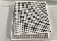 China Akzo Nobel Powder Coated Aluminium Suspended Ceiling Tiles Matt White Finished Ceiling Panel for sale