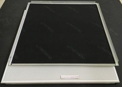 China 0.6mm Thick Powder Coated Clip In Ceiling Electrostatic Powder Coating Satin Smooth for sale