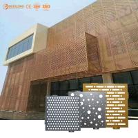 China CNC Cut Curtain Wall Panel Perforated Aluminum Facade Cladding Panels for Architectural Ornament for sale